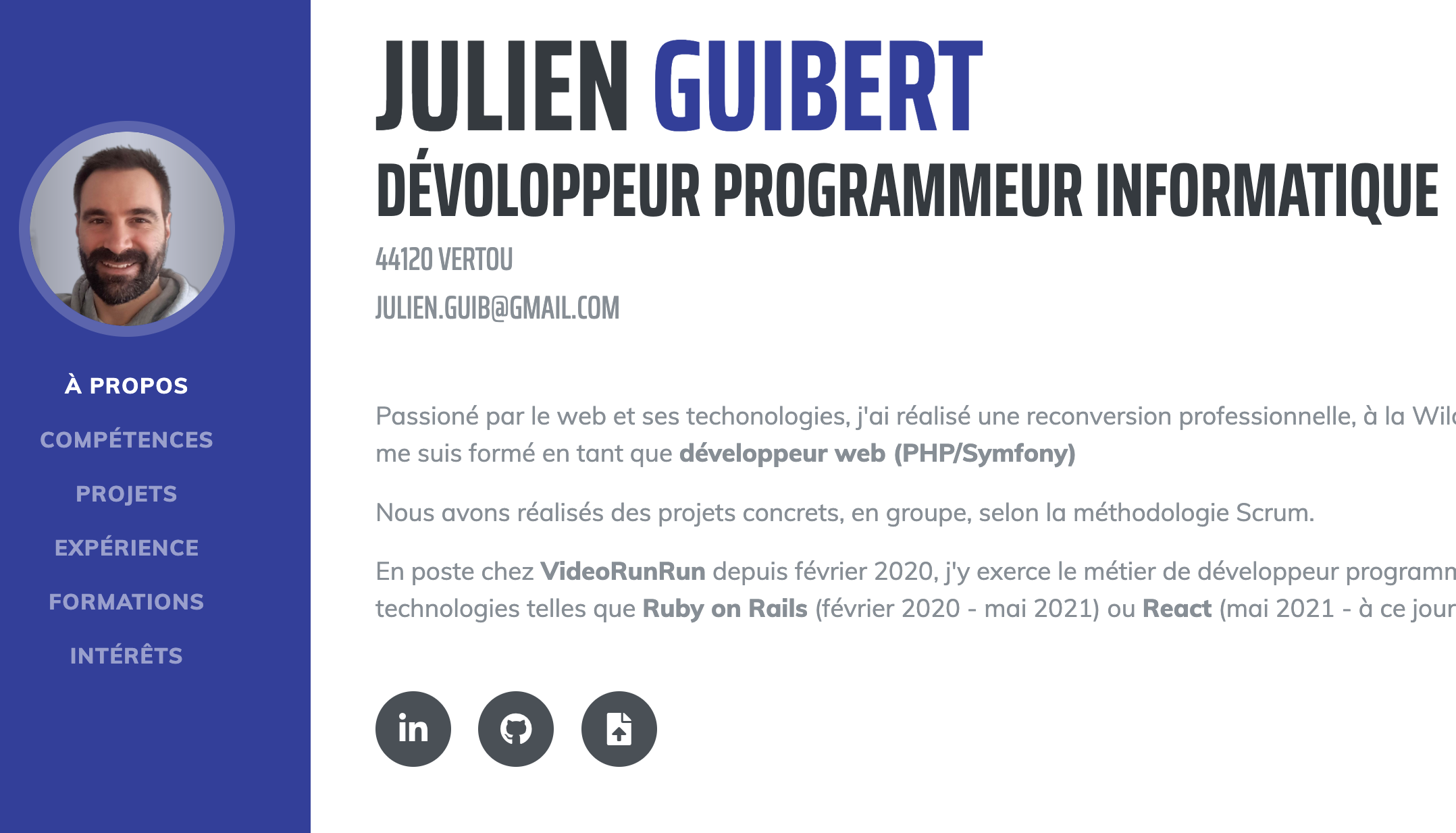CV - Julien Guibert